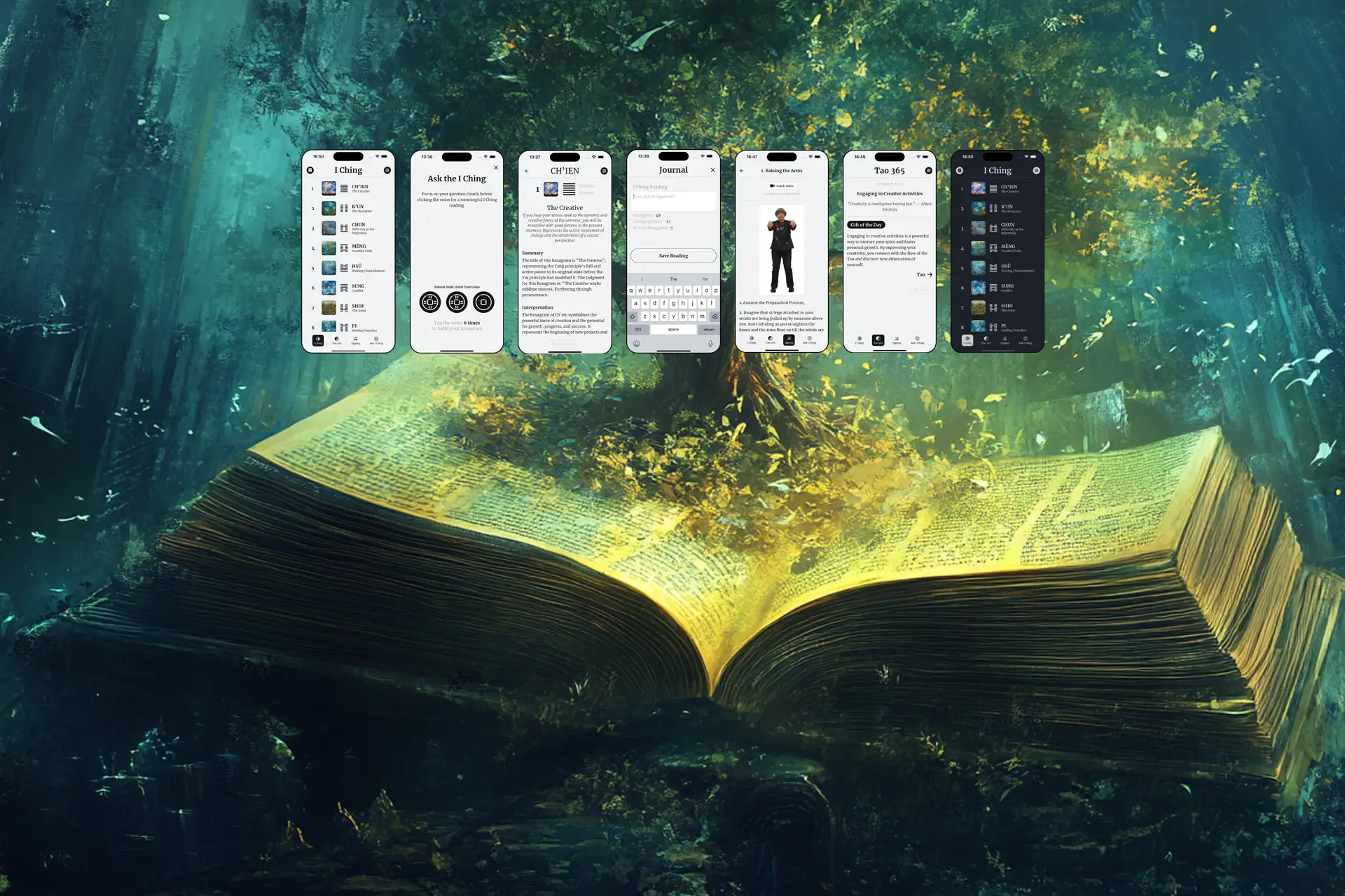 About the AI Ching app. Access ancient wisdom for modern life